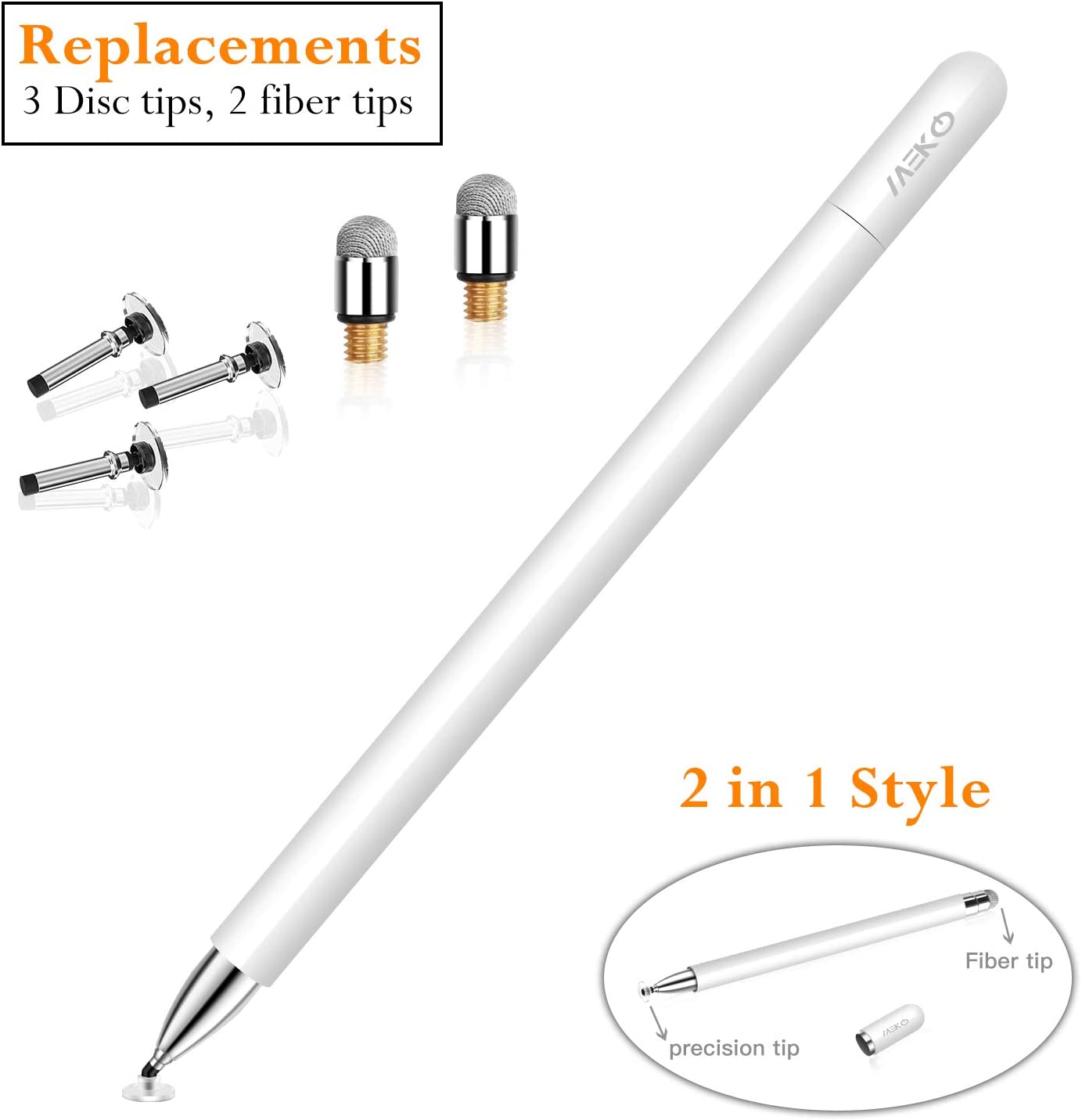 Capacitive Touchscreen Pencil Magnetic Cap, High Sensitivity & Fine Po ...